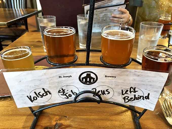 A proper beer flight lets you sample the brewery's range without committing, like dating but with better results.