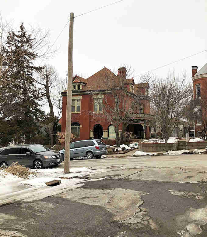 Victorian mansions like this red beauty remind you that St. Joseph's wealthy past left behind some seriously impressive architectural treasures.