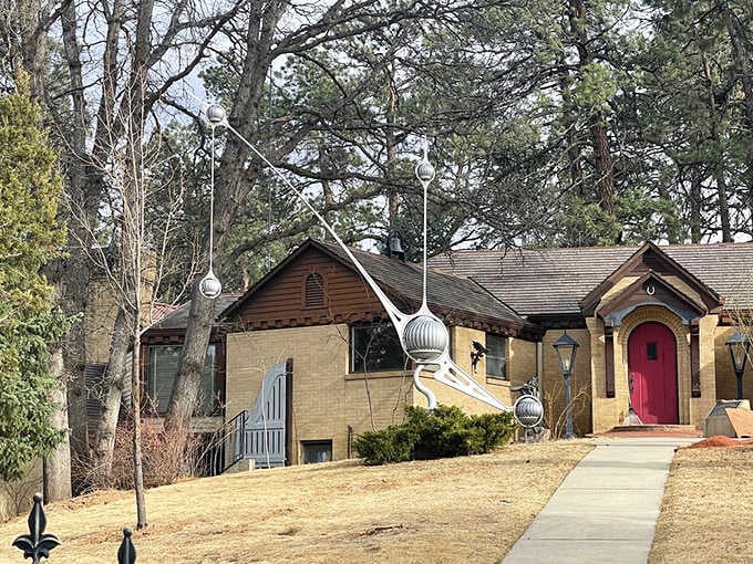 Even on a calm day, these sculptures seem poised for action, waiting for the next breeze to bring them alive.
