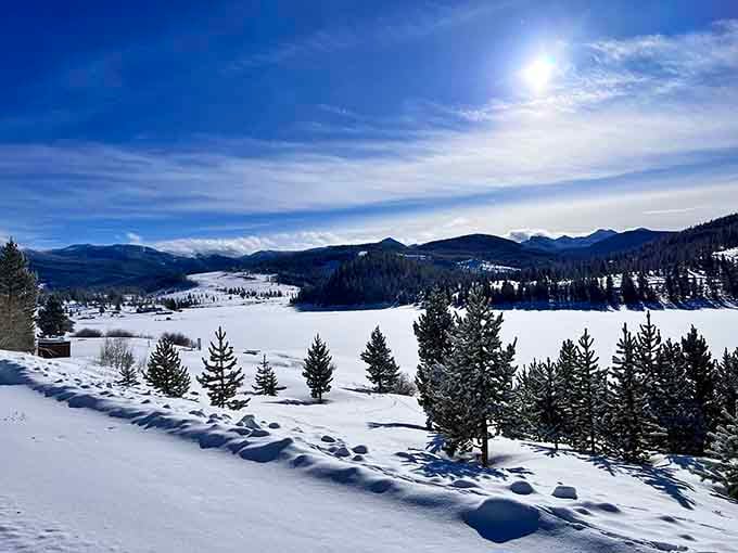 Winter transforms the park into a snow globe you can actually walk around in, minus the shaking part.