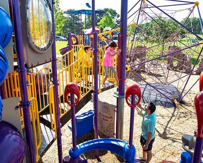 When the fish aren't biting, the playground ensures someone in your family is still having fun.