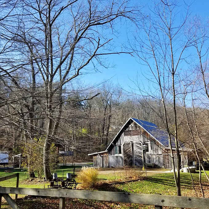 Even the outbuildings on the property carry that same authentic charm that makes you want to slow down.