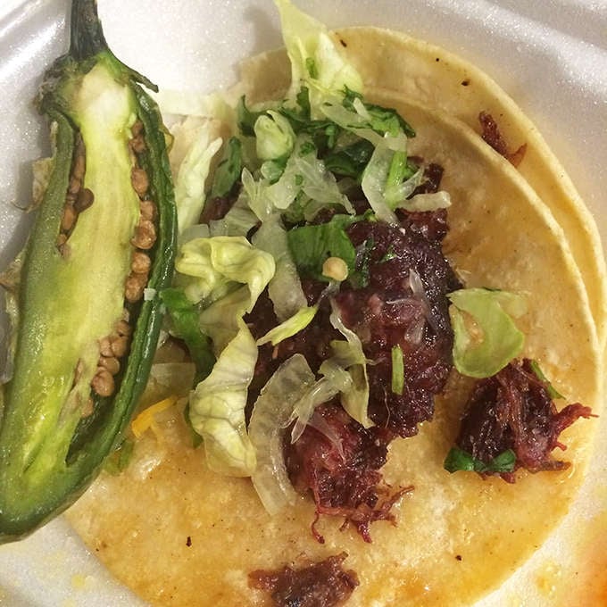 These street tacos topped with avocado slices are what dreams are made of, no exaggeration necessary whatsoever.