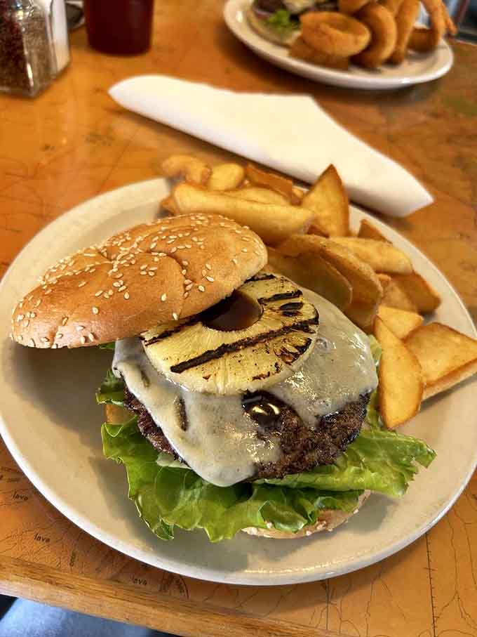 This Teriyaki burger with grilled pineapple proves that sometimes the best flights of fancy happen on your plate.