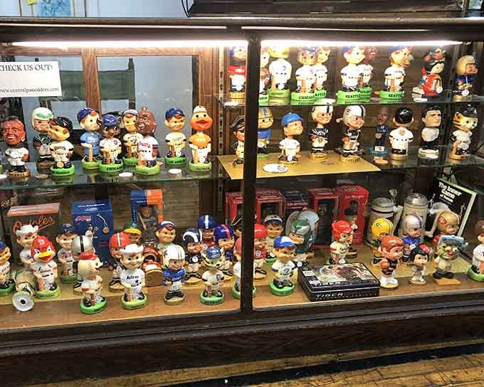 Someone's bobblehead collection became your potential conversation starter, lined up like a miniature hall of fame.