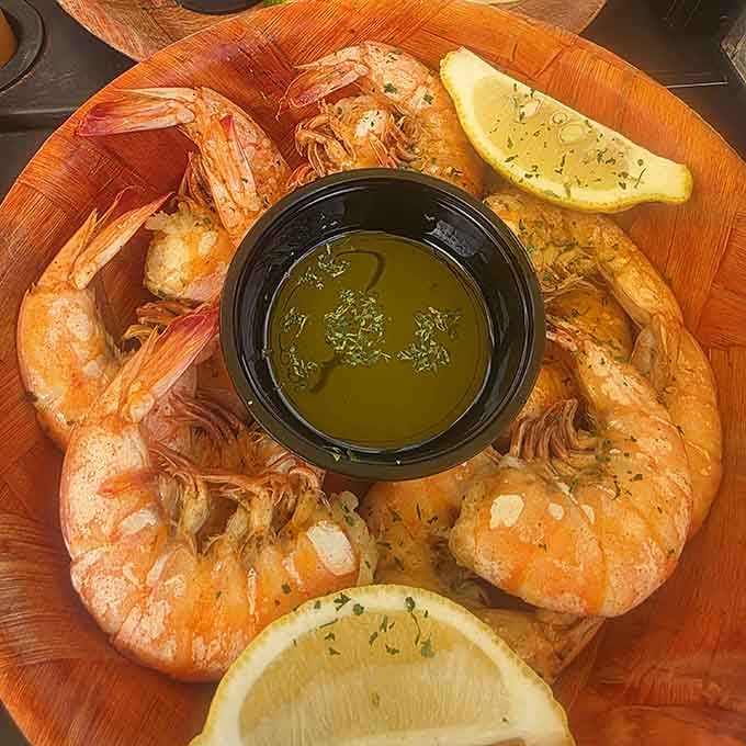 These glistening beauties prove that great shrimp needs nothing more than proper seasoning and respect for the Gulf waters.