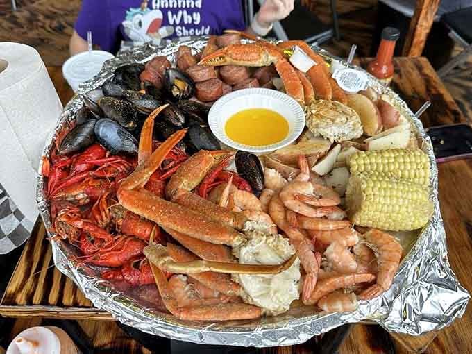 When "sample platter" means enough seafood to feed a small coastal village, you know you're in the right place.