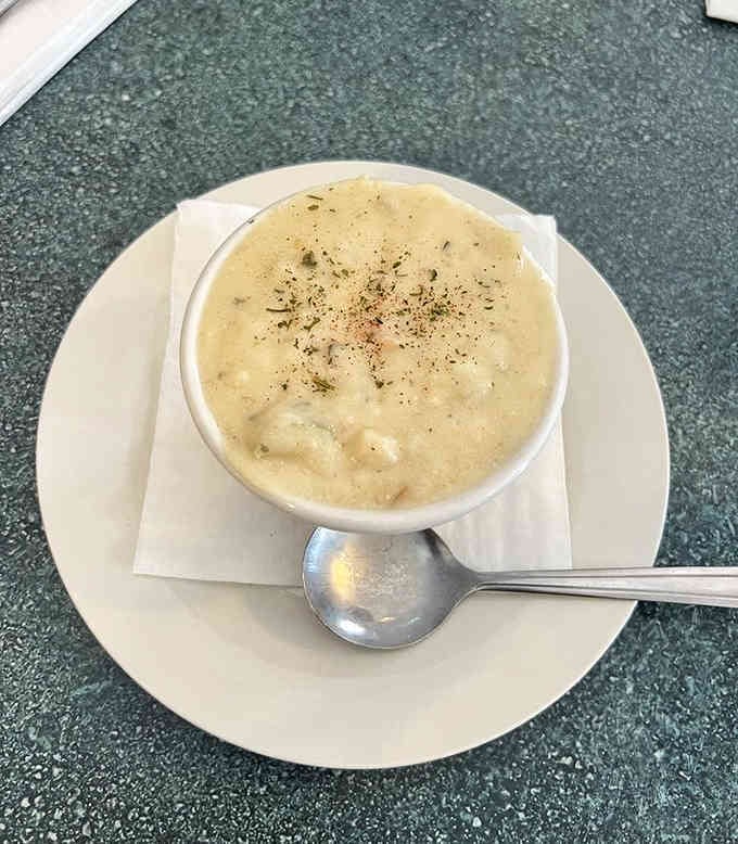 Creamy clam chowder that warms you from the inside out, perfect for those breezy Oregon coastal days.