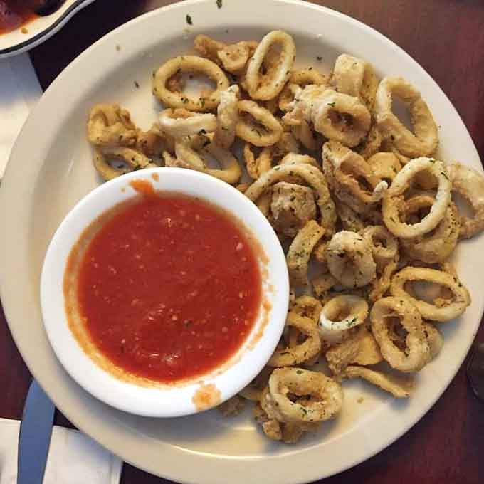Fried calamari done right, tender rings that prove the ocean isn't that far from Nutley after all.
