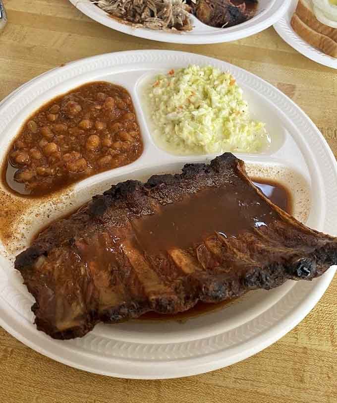 That smoke ring and bark could make a vegetarian reconsider their entire life philosophy, honestly.