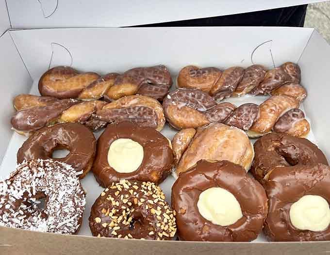 This box of chocolate-covered beauties looks like someone won the lottery, except the prize is entirely edible.