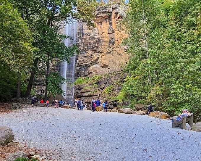 The paved path means everyone gets to experience this wonder without needing a sherpa or oxygen tank.