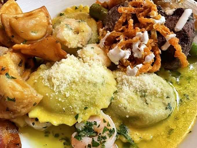 Butternut squash ravioli surrounded by friends: the edible version of a support group that actually works.