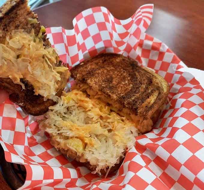 The Reuben that'll make you question everything you thought you knew about deli sandwiches and reality itself.