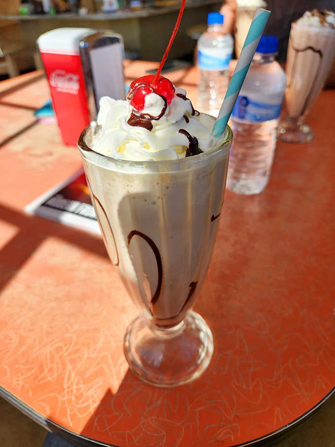 Classic milkshakes served in proper glassware because some traditions are too good to mess with, even in 2024.