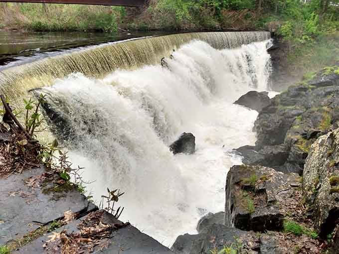 Spring runoff turns the falls into a thundering spectacle that demands respect and maybe some waterproof shoes.