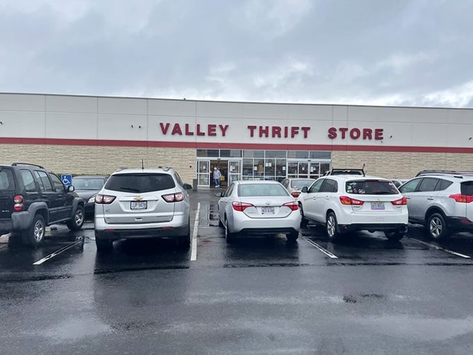 When the parking lot looks like this, you know the deals inside are absolutely worth the trip.