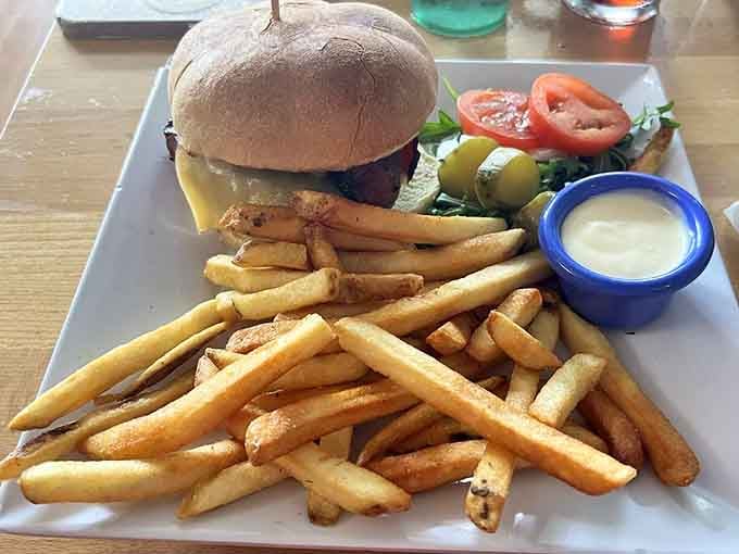 This Royal Burger proves the Dutch know their way around comfort food, served with perfectly golden fries.