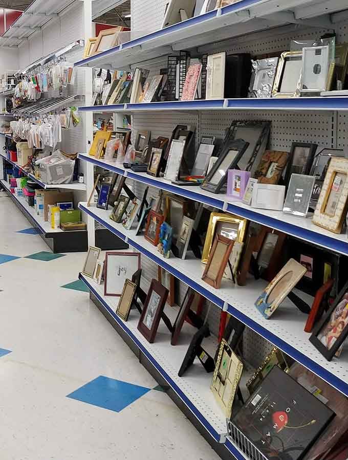 Picture frames waiting for their second act, because everyone's family photos deserve a stylish comeback story.