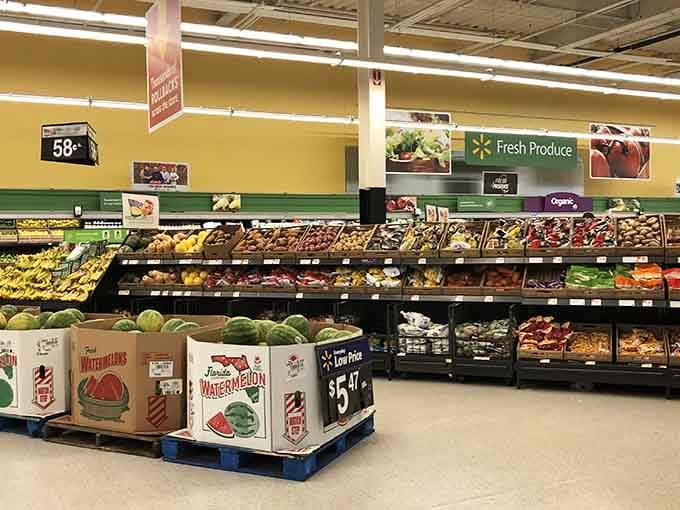 Fresh produce displays that would make your grandmother proud, organized with the precision of a military operation.