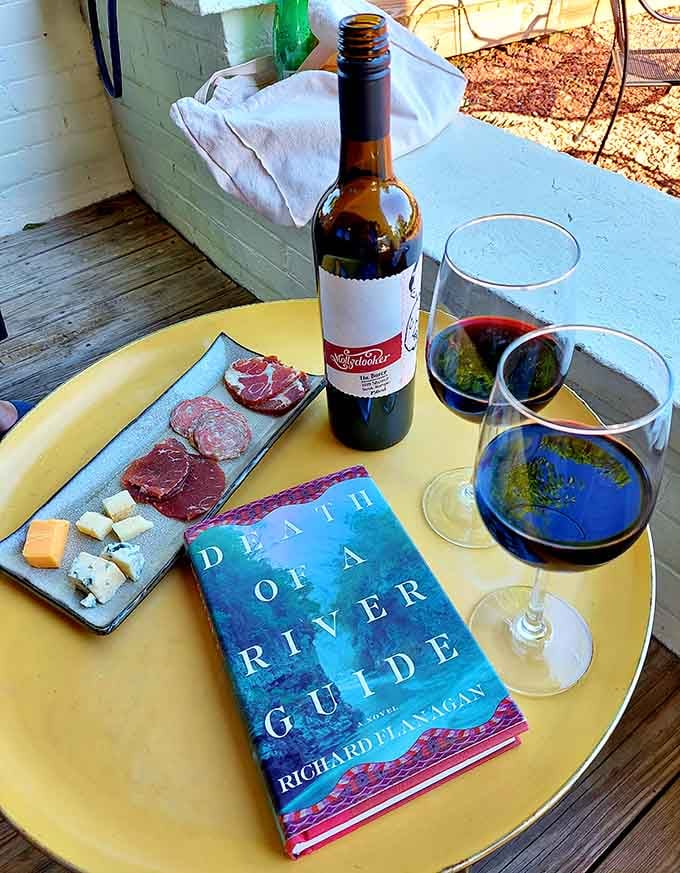 Wine, charcuterie, and a good novel on the porch: basically the Alabama version of a perfect vacation.