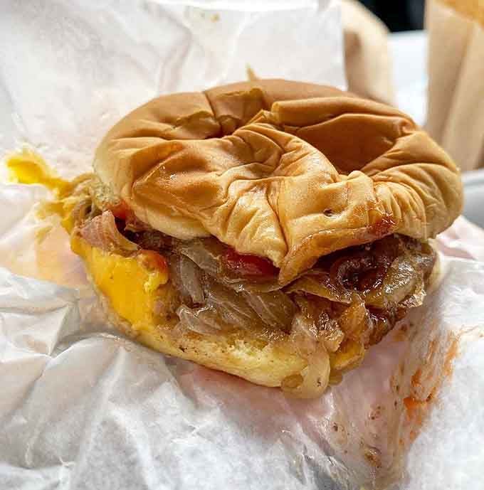 Caramelized onions, melted cheese, and a perfectly griddled patty prove simplicity beats complexity every single time.