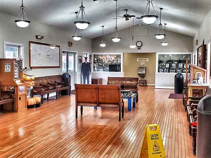 Inside the museum, railroad history comes alive through artifacts that survived when most everything else disappeared.