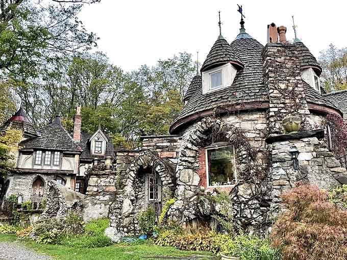 Turrets and towers stacked together with the kind of whimsy that makes architects simultaneously jealous and confused.