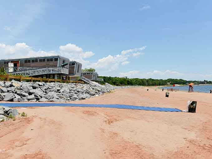 Raritan Bay stretches out like it's got all day, because unlike you, it actually does have all day.