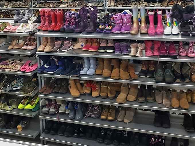 From practical sneakers to those purple boots you never knew you needed, footwear dreams come true here.