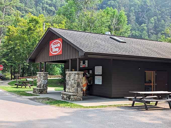 The snack shop stands ready to fuel your adventures, because hiking on an empty stomach is nobody's idea of fun.