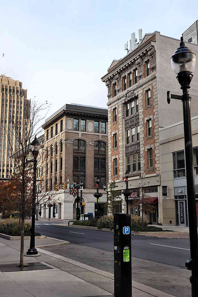 Classical columns frame the entrance like something from ancient Greece, but with better parking and air conditioning.