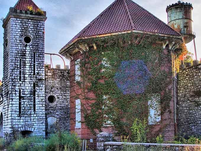 Time and ivy have transformed these distillery ruins into something beautifully haunting and mysteriously romantic.