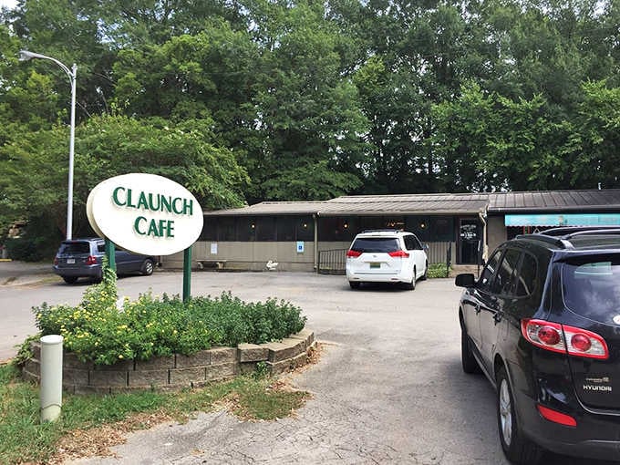 When the parking lot's this full at lunchtime, you know the home cooking inside is worth the wait.