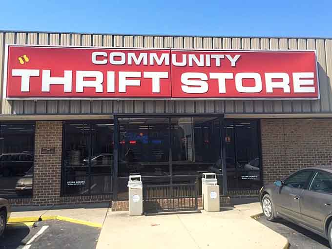 That straightforward red banner announces exactly what's inside: community spirit wrapped in incredible prices and endless possibilities.