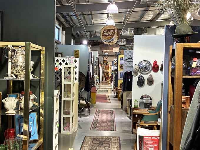 Step into this treasure-filled corridor where every aisle whispers stories from decades past waiting to be rediscovered.