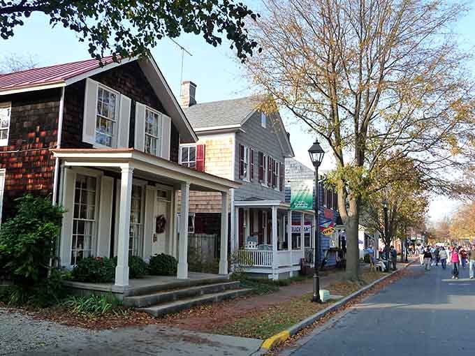 Easton's tree-lined streets and classic storefronts create the perfect backdrop for leisurely afternoon strolls and window shopping.