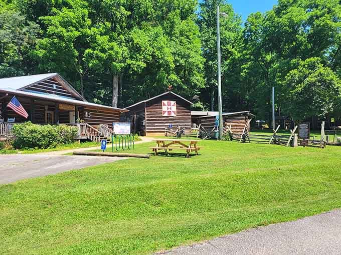 These weathered log cabins and historic buildings transport you straight back to simpler times and pioneer days.