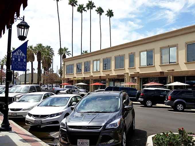 Palm trees line the streets like nature's welcome committee in this sun-soaked valley town.