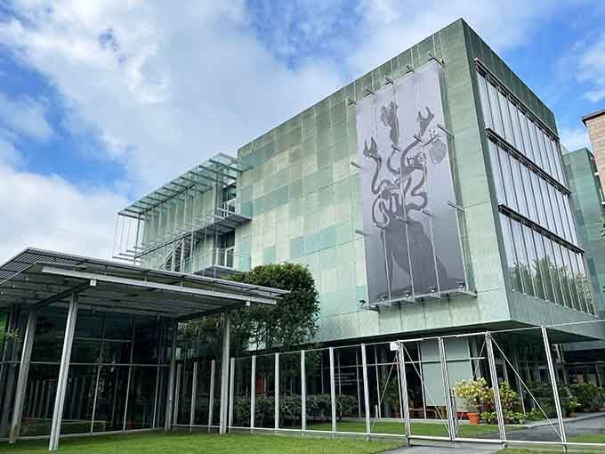 The modern glass exterior hints at creative treasures inside, where picture books get the museum treatment they deserve.