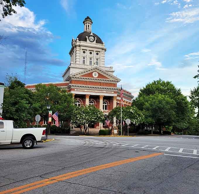 That courthouse dome catches the light like it's auditioning for a starring role in every photograph.