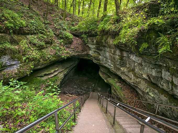 Descending into the earth here feels like entering a cathedral carved by time itself, cool and mysterious.