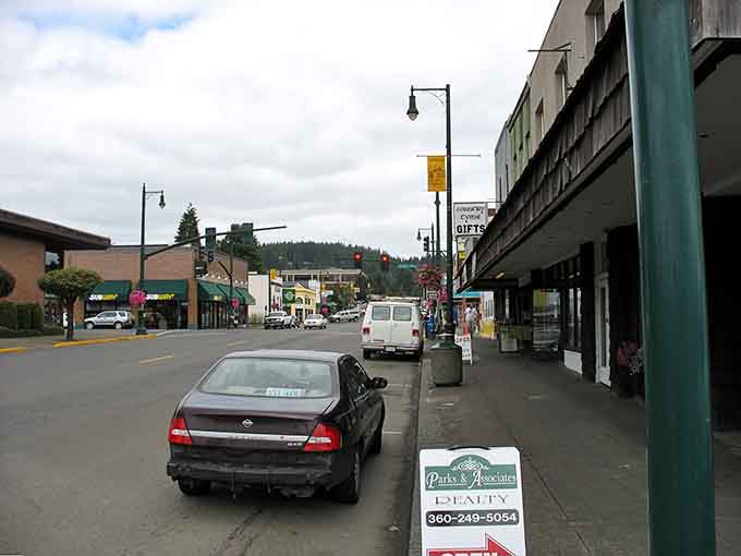 Montesano's main street stretches out with that unhurried confidence of a place that knows its worth.
