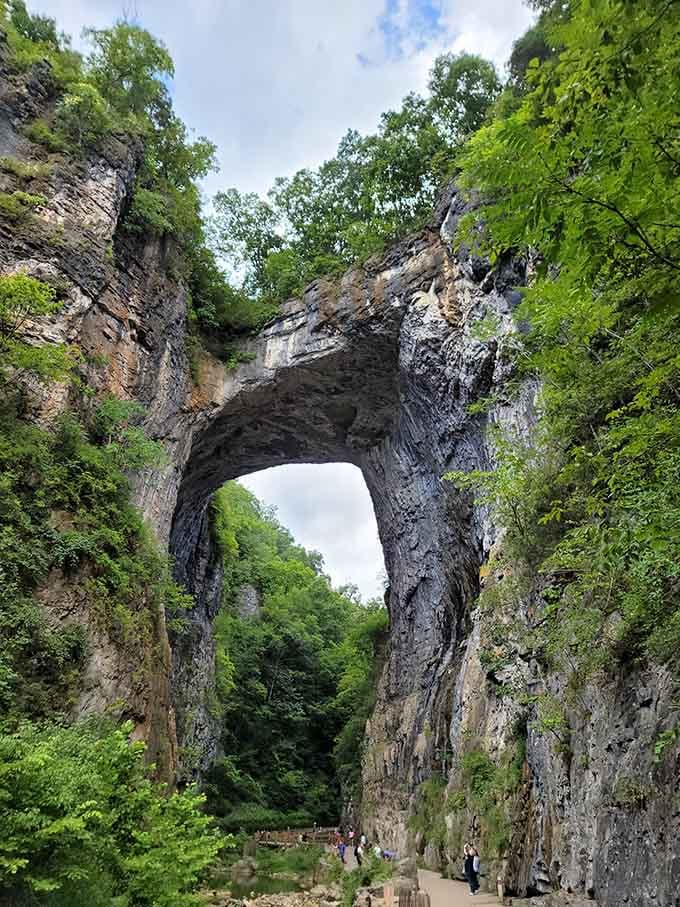 Standing beneath this massive stone arch feels like meeting something older and wiser than civilization itself could imagine.