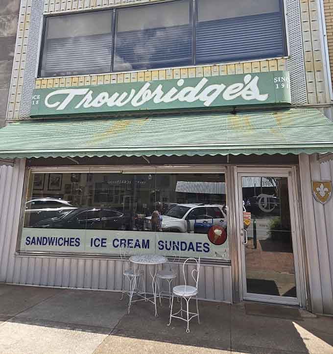 The mint-green script and retro lettering transport you straight back to Main Street USA, circa 1950.