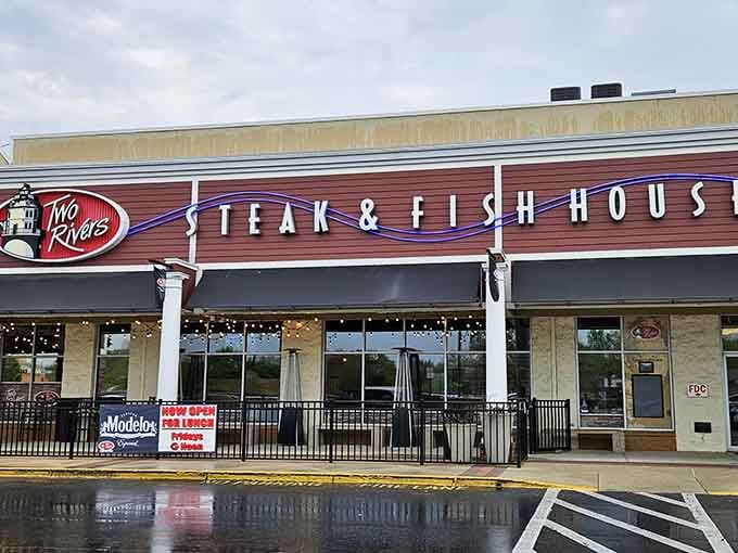 Strip mall exterior, five-star steaks inside—sometimes the best surprises come in unexpected packages.