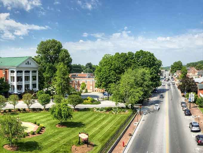 Those perfectly manicured lawns and mature trees create shade that's been cooling summer strollers for generations.