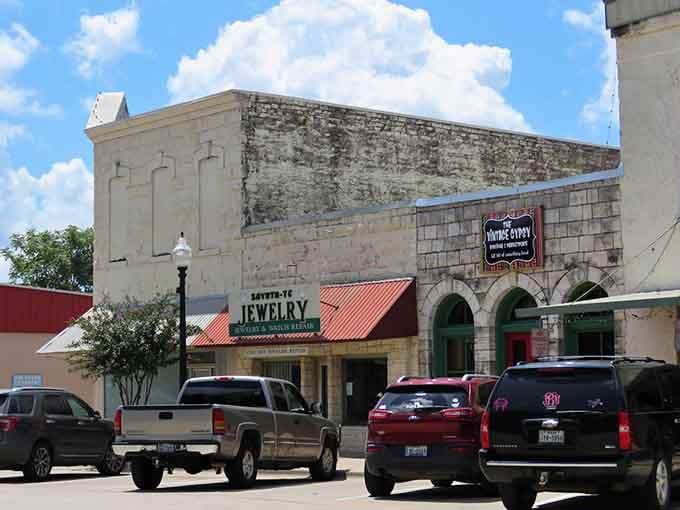 The way afternoon light hits these vintage buildings makes you want to slow down and actually look around.