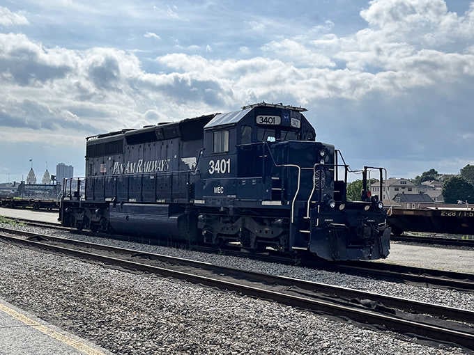 This workhorse diesel sits quiet now, but soon it'll rumble to life moving freight across New England's backbone.