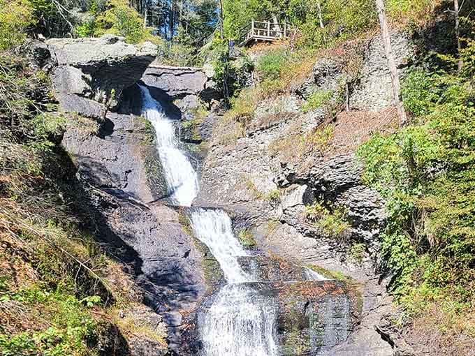 Multiple tiers of rushing water prove Pennsylvania's natural beauty rivals any postcard from out West.